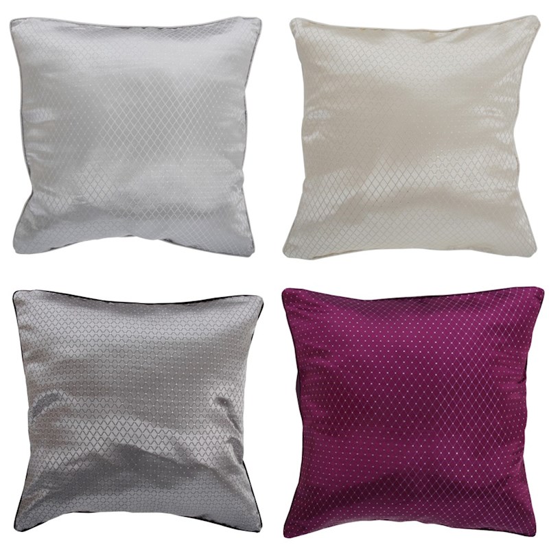 Buy Sparkle Diamond Pattern Cushion Cover With Metallic Detail - MyDeal ...