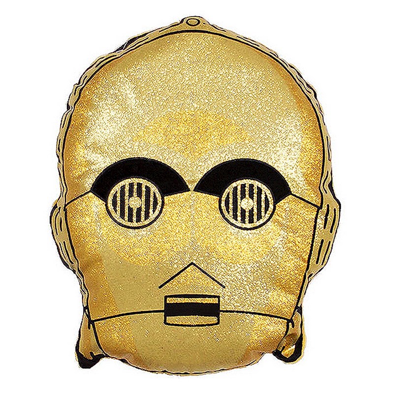 Buy Star Wars Episode 8 Gold Shaped Cushion - MyDeal Australia