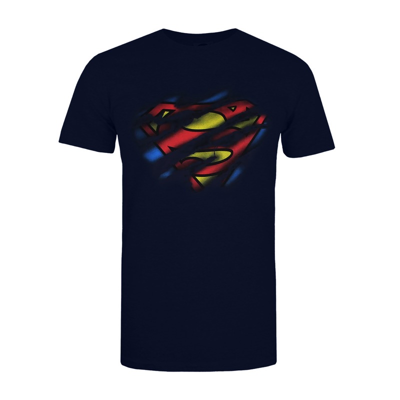 Buy Superman Mens Torn Logo T-Shirt - MyDeal