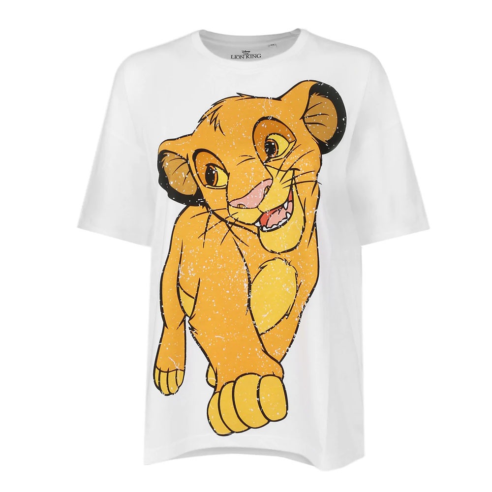 Buy The Lion King Womens/Ladies Happy Simba Slouch T-Shirt - MyDeal Australia