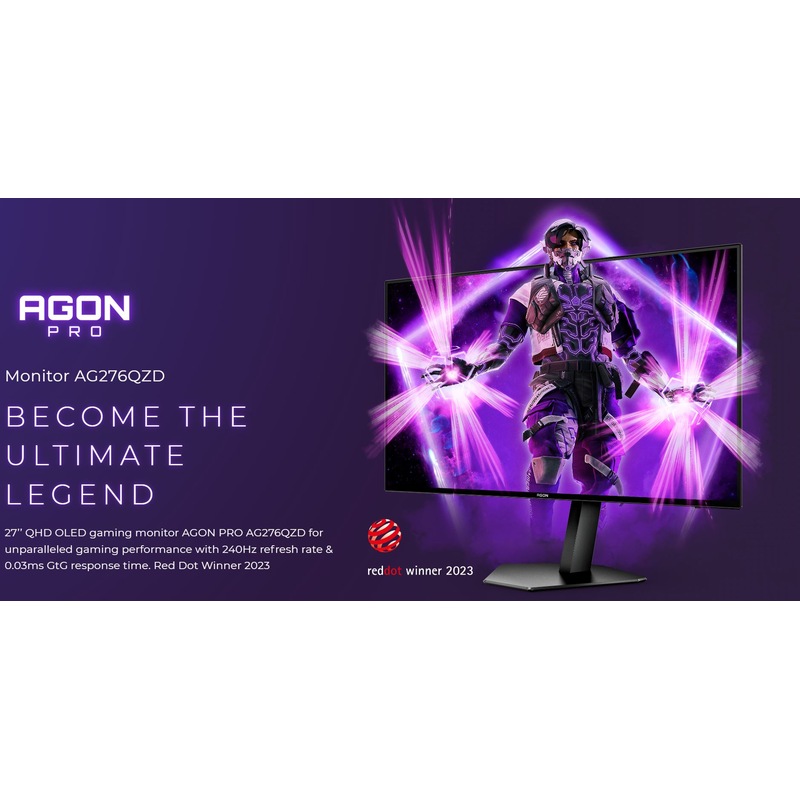 Buy AGON Editor's Choice OLED 27" 2K 256x1440, QHD, 240hz Ultra Fast 0 ...