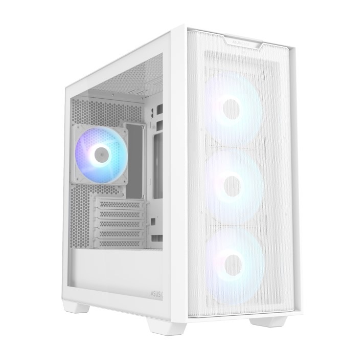 Buy ASUS A21 PLUS Micro-ATX White Case, Mesh Front Panel, Support 360mm ...