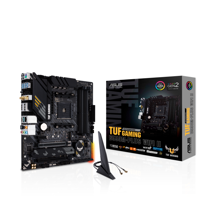 Buy ASUS AMD B550M TUF GAMING B550M-PLUS WIFI II (Ryzen AM4) Micro ATX ...