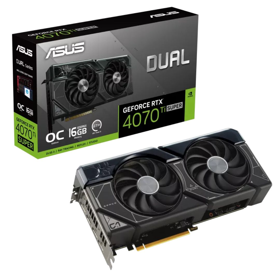 Buy ASUS nVidia GeForce DUAL-RTX4070TIS-O16G RTX 4070 Ti SUPER OC ...