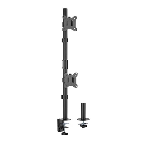 Buy Brateck Vertical Pole Mount Dual-Screen Monitor Mount Fit Most 17 ...