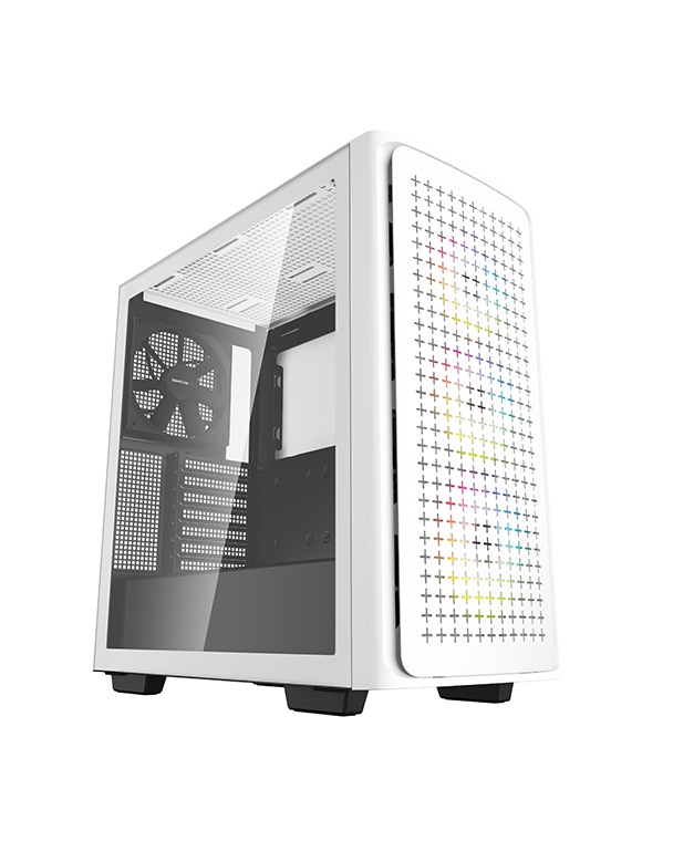 Buy DeepCool CK560 White Mid-Tower Computer Case, Tempered Glass Panel ...