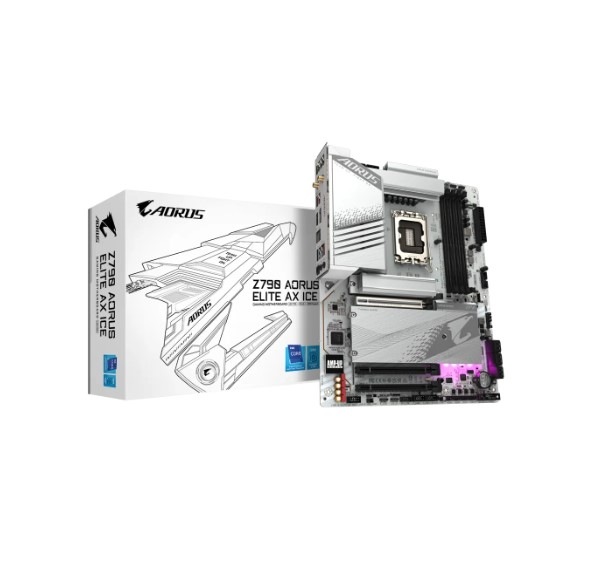Buy Gigabyte Z790 AORUS ELITE AX ICE Intel LGA 1700 ATX Motherboard, 4x ...