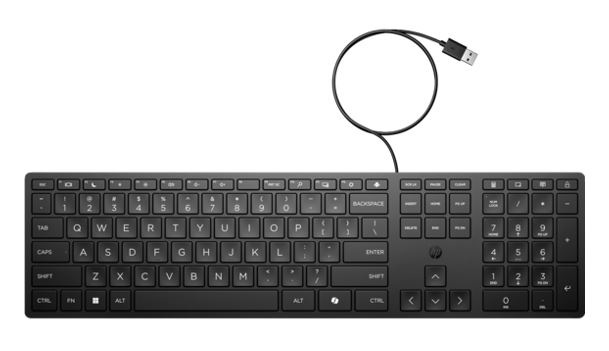Buy HP Wired 320K Full-Sized Keyboard - Compatible with Windows 10 ...