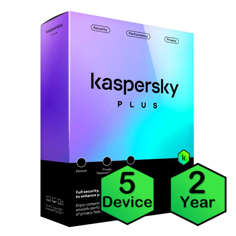Buy Kaspersky Plus Physical Card (5 Device, 2 Year) Supports PC, Mac ...