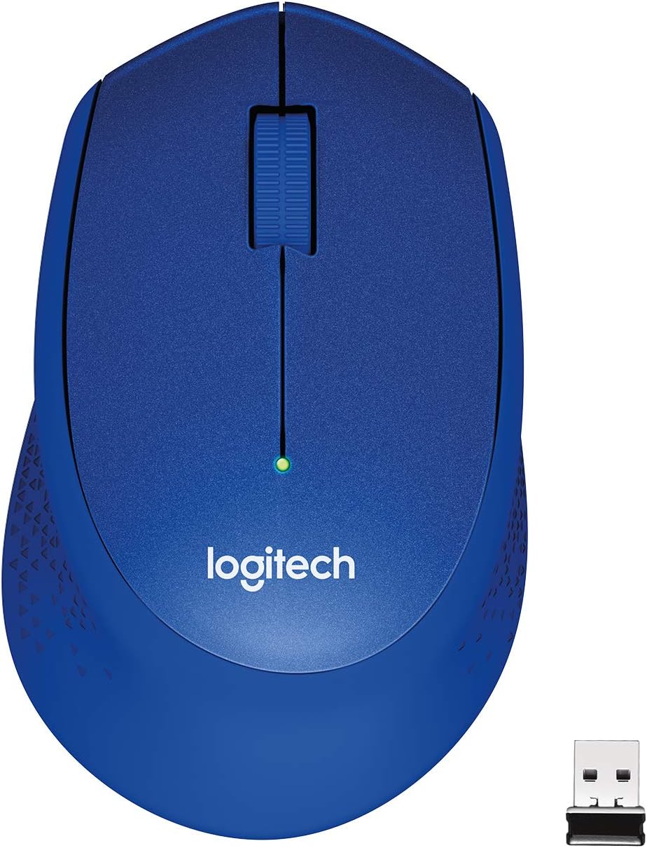 Buy Logitech M331 SILENT PLUS Wireless Mouse Blue DPI (Min/Max): 1000 1 ...