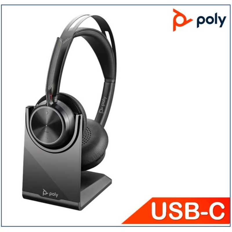 Buy Plantronics/Poly Voyager Focus 2 UC Headset, USB-C, with Charge ...