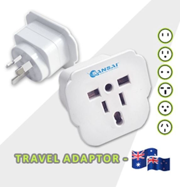 Buy Sansai Travel Adaptor for 240V equipment from Britain, USA, Europe ...