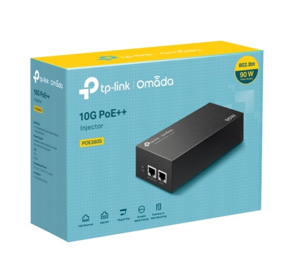 Buy TP-Link POE380S Omada 10G PoE++ Injector PORT: 1x 10Gbps PoE Port ...