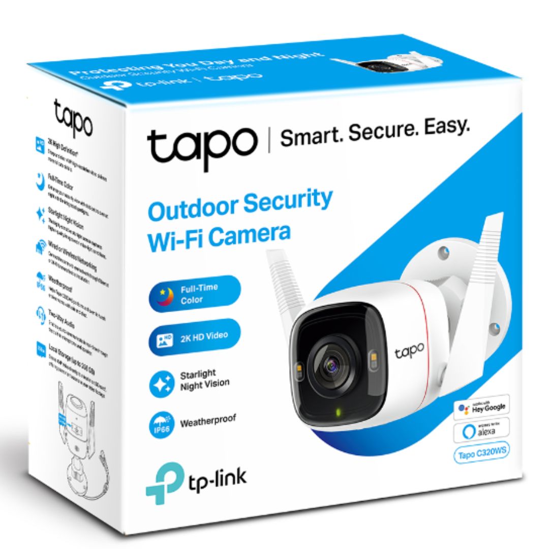 Buy TP-Link Tapo C320WS Outdoor Security Wi-Fi Camera, H.264, 2-Way ...