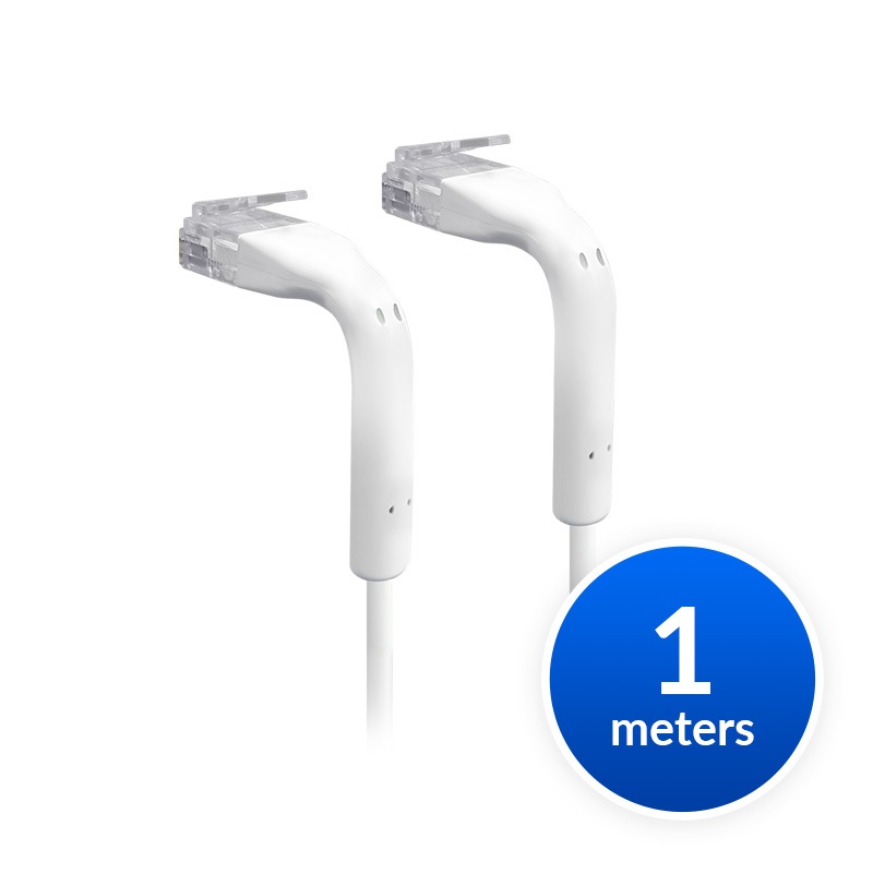 Buy Ubiquiti UniFi Patch Cable Single Unit, 1m, White, End Bendable to ...