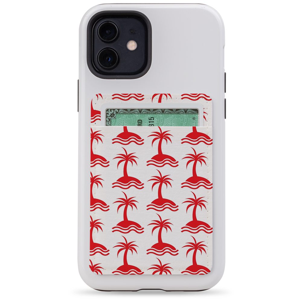 Buy 1 Card Slot Wallet Adhesive AddOn, Paper Leather, Palm Trees ...