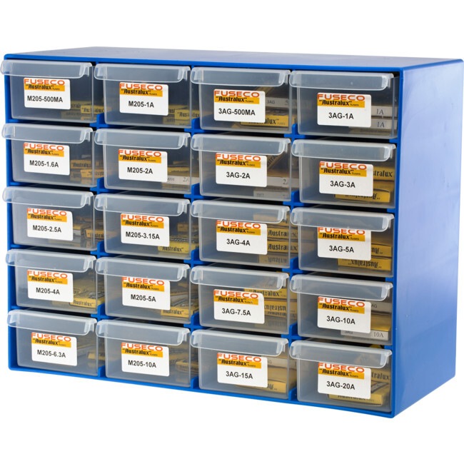 Buy FUSEBOX001 FUSECO 3Ag & M205 Assorted Rating Fuse Box Fuse Type ...