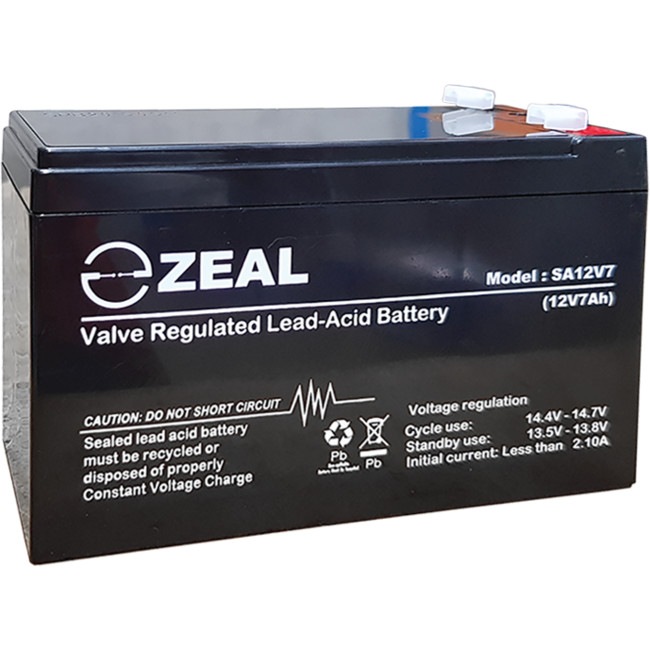Buy SA12V7 Zeal 7Ah 12V Sla Battery F1 Alternative To Ps1270 - MyDeal ...