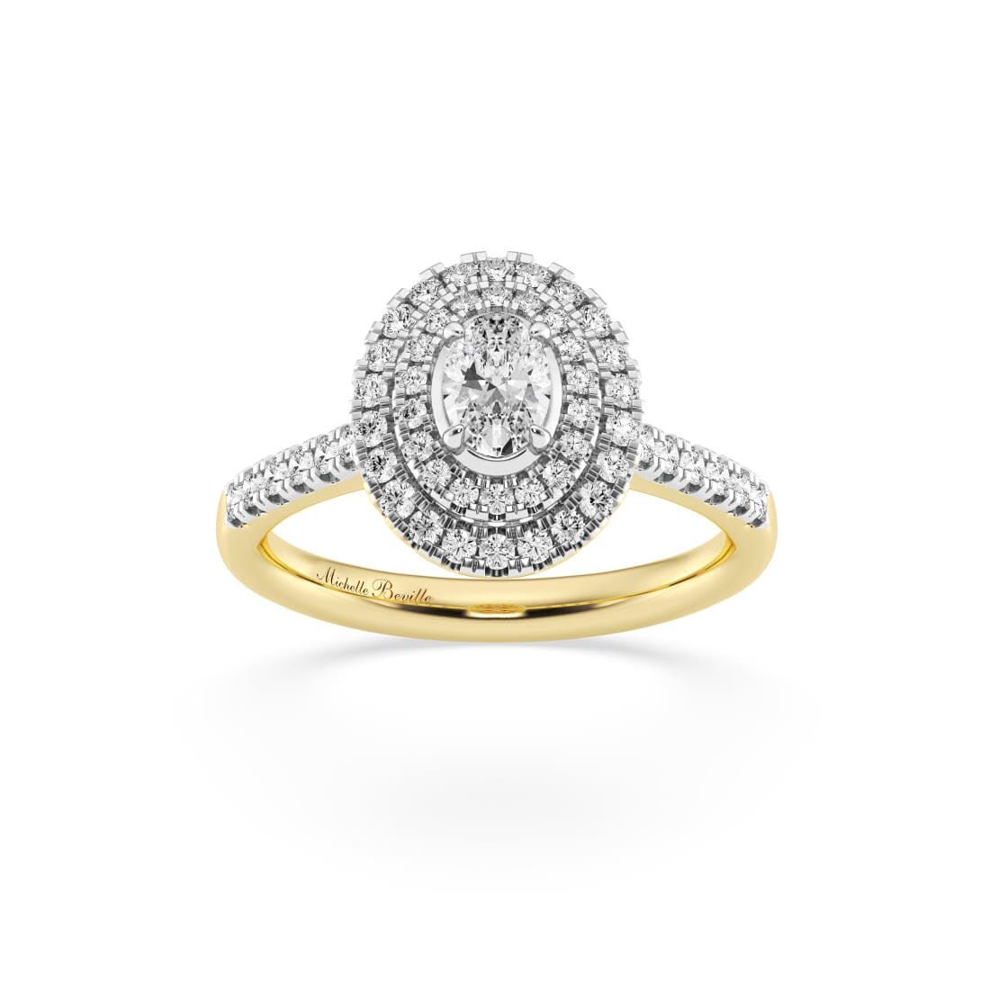 Buy Bevilles Love By Michelle Oval Solitaire Ring with 0.70ct of ...
