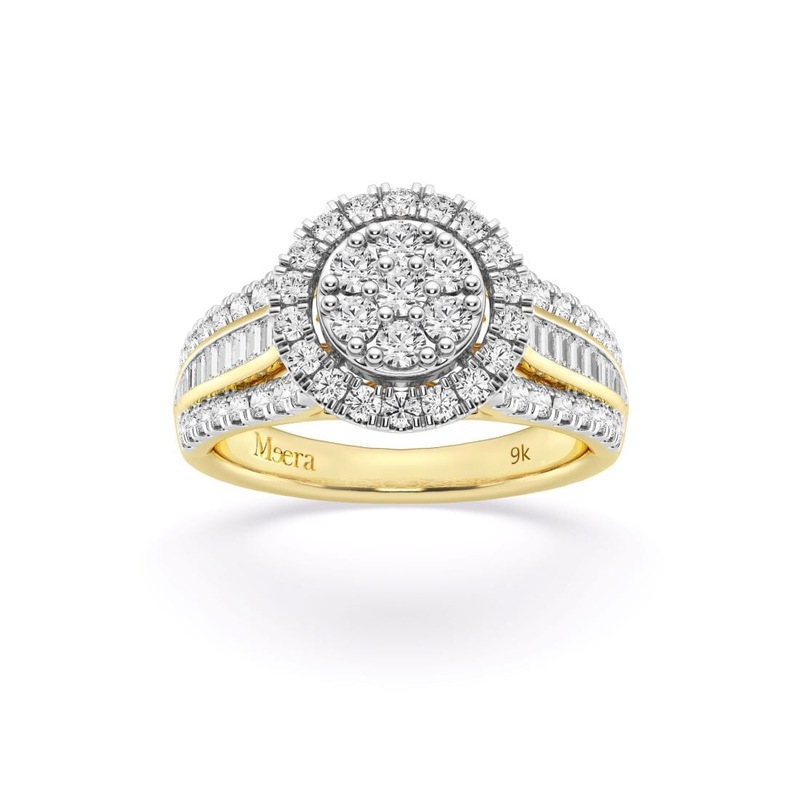 Buy Bevilles Meera Halo Ring with 1.00ct of Laboratory Grown Diamonds ...