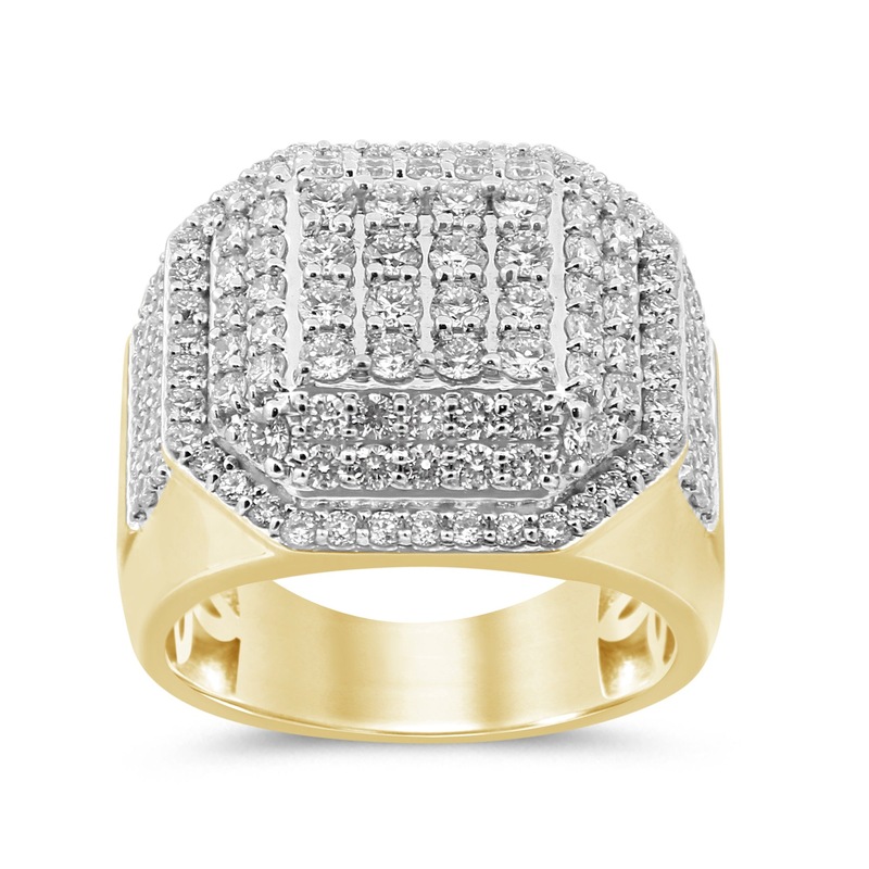 Buy Bevilles Meera Triple Halo Tablet Ring with 3.00ct of Laboratory ...