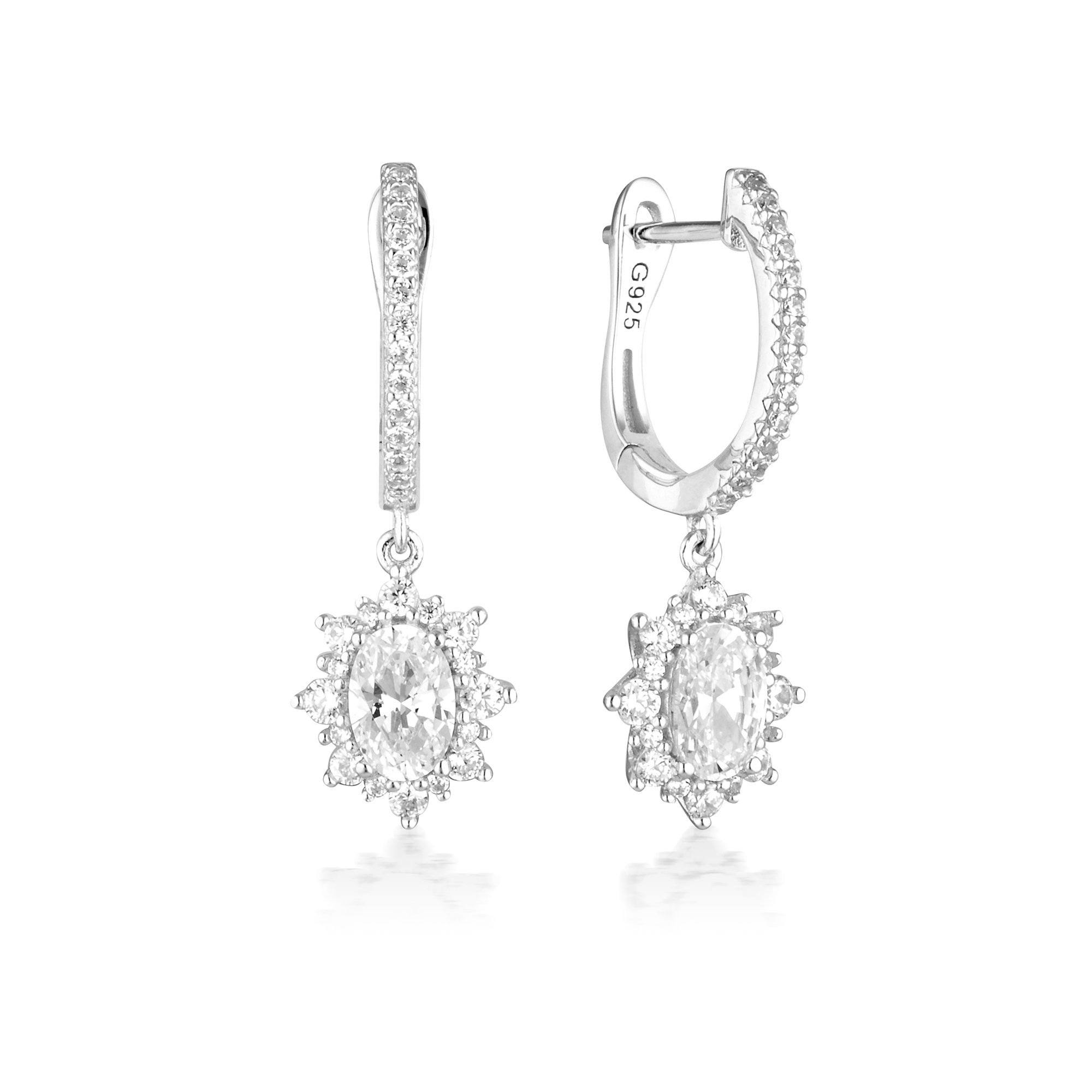 Buy Georgini GEORGINI ICONIC BRIDAL ELOISE EARRINGS SILVER - MyDeal ...