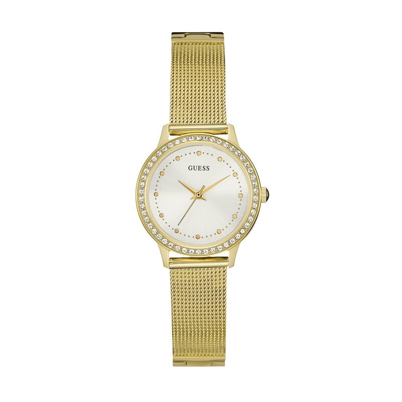 Buy Guess Chelsea Gold Mesh Strap Watch W0647L7 Mesh-Stainless Steel ...