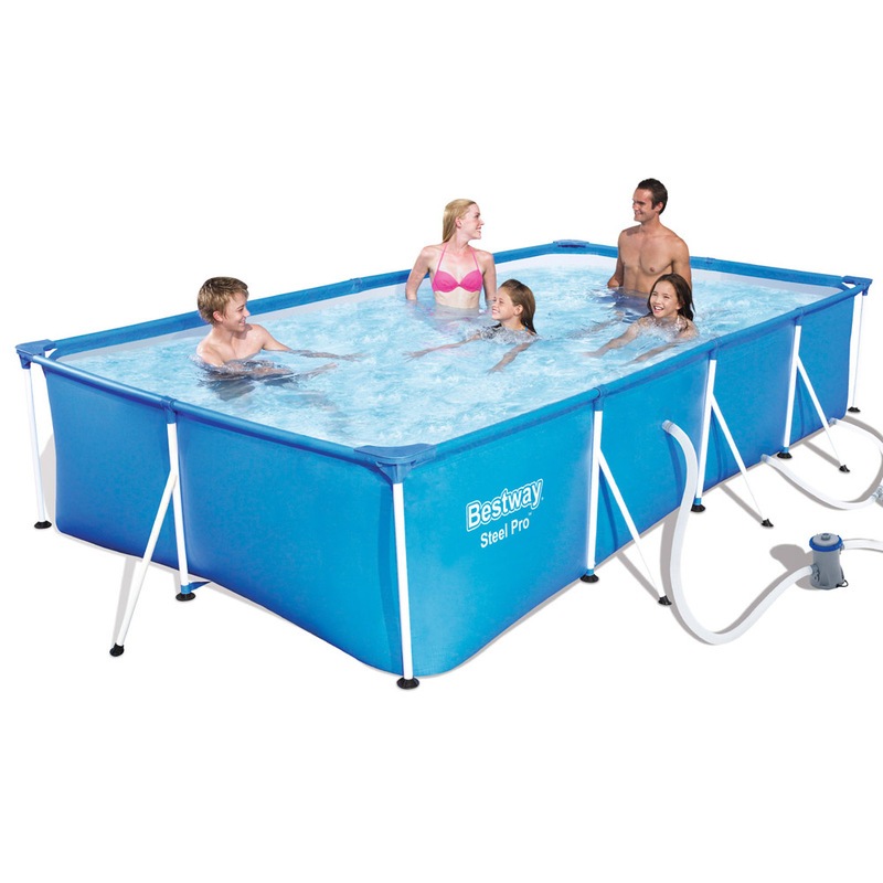 Buy Above Ground Swimming Pool Set Outdoor Splash with Rectangular ...