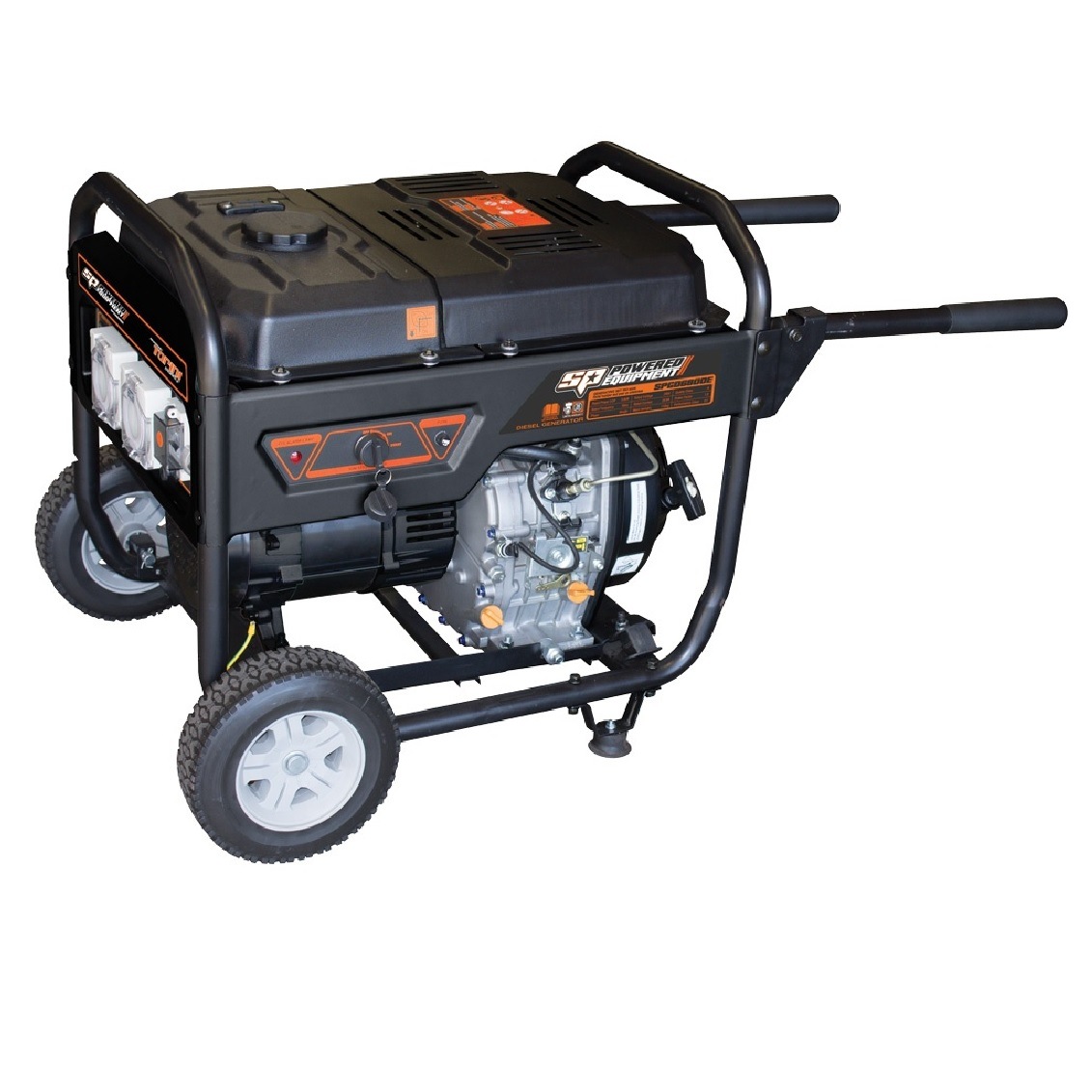 Portable Diesel Generator 6.8 kVA AVR Sine Wave RCD 10HP Electric Start ...