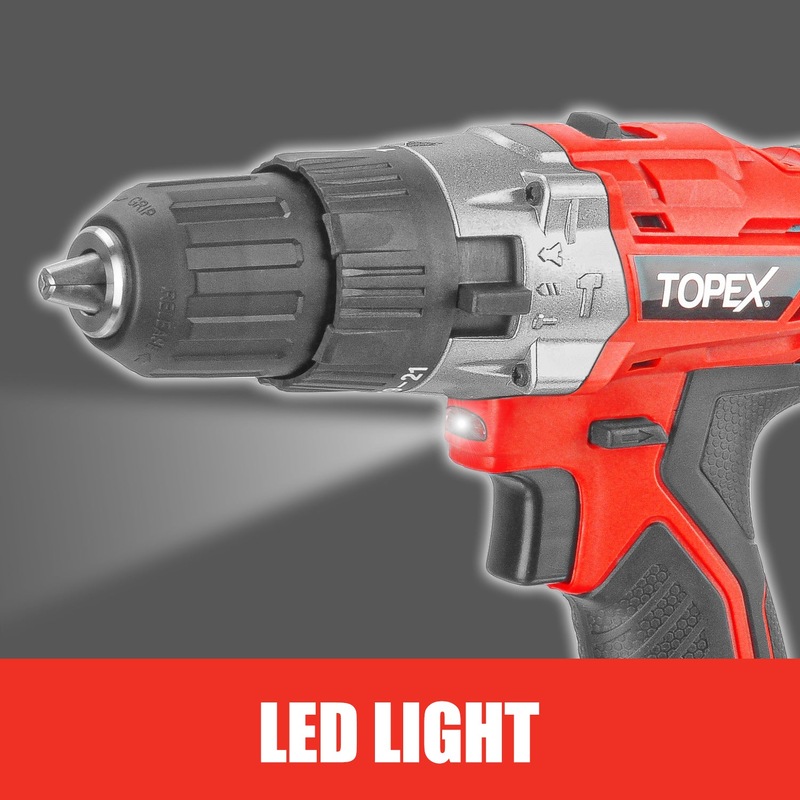 Buy Topex 20v Max Cordless Hammer Drill W Li Ion Battery And Screwdriver
