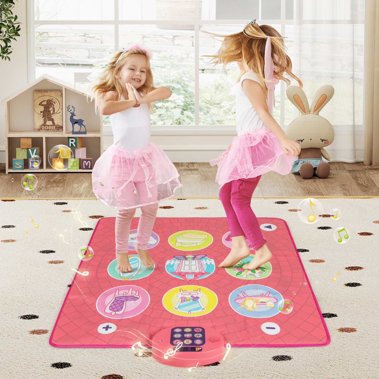 Buy Costway 5 Levels Fun Dance Mat Dancing Pad Music Floor Piano Game ...
