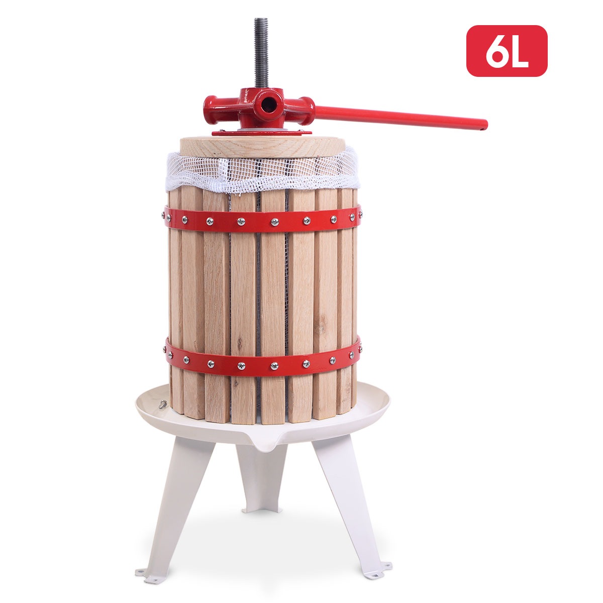 Buy Costway 6L Manual Juicer Wine Fruit Hand Press Juice Extractor ...