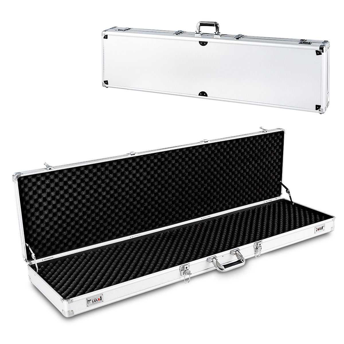 Buy Costway Aluminium Gun Case Hard Lockable Weapon Storage ABS Rifle ...