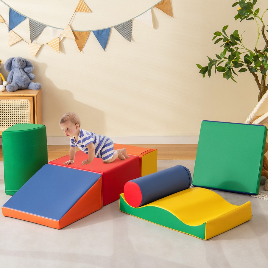 Buy Costway Large Soft Foam Blocks Climb Crawl Playset Indoor Activity ...