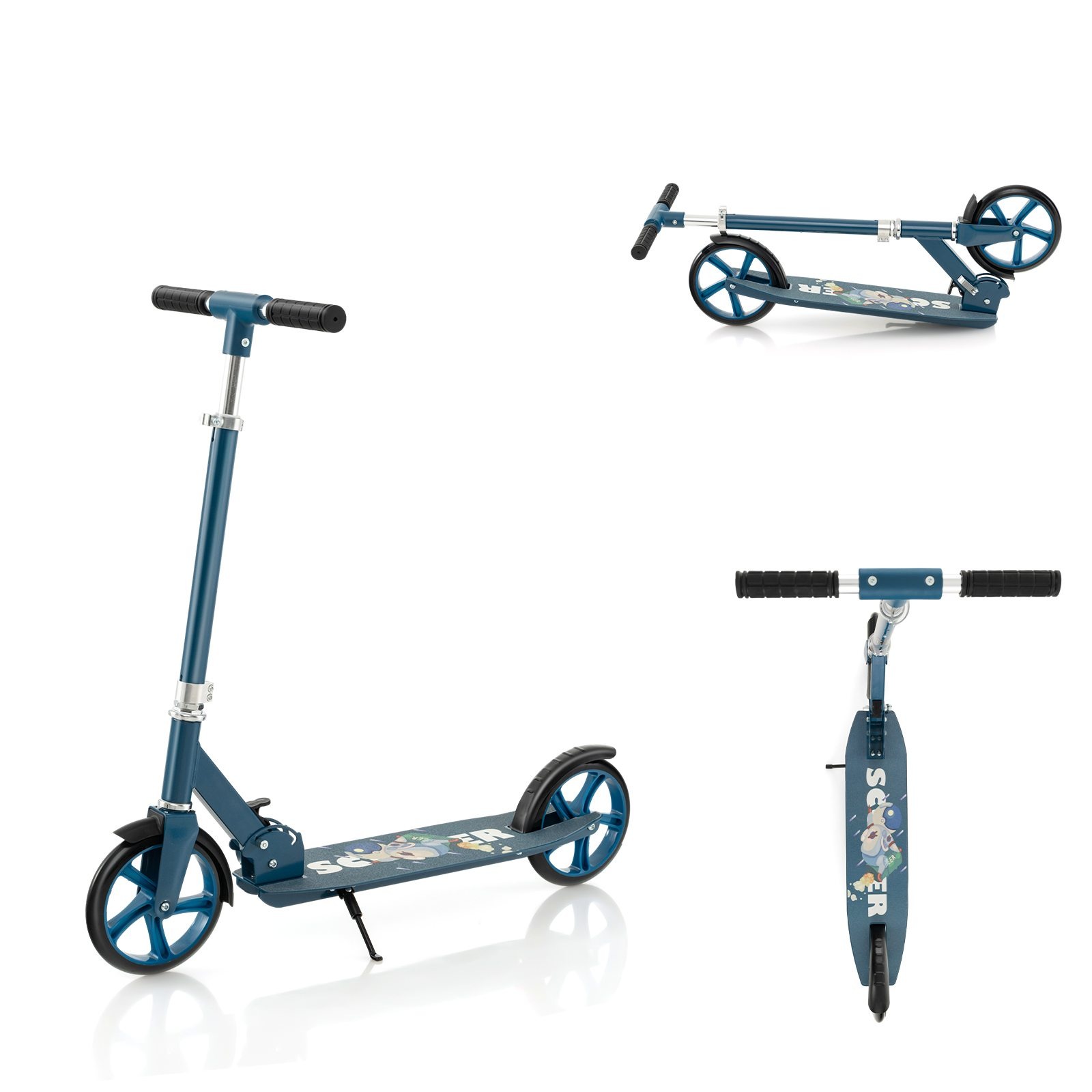 Buy Costway Folding Stunt Scooter Push Scooter Freestyle Trick Scooter ...