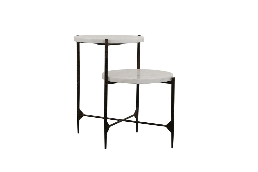 Buy Emporium Two Tier Marble Table - MyDeal Australia
