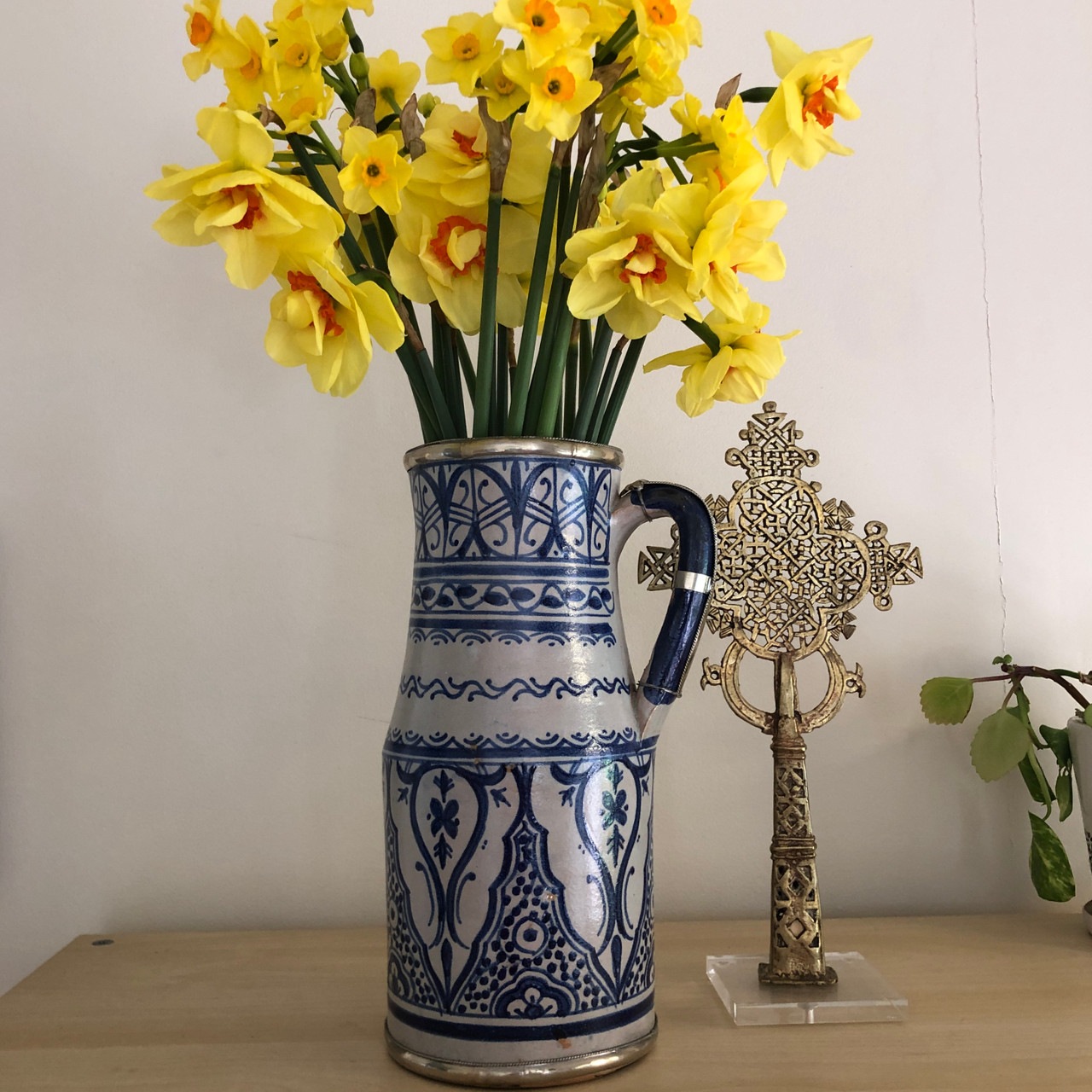 Buy Fez Furniture & Homewares Moorish Fez Jug in Blue - MyDeal Australia