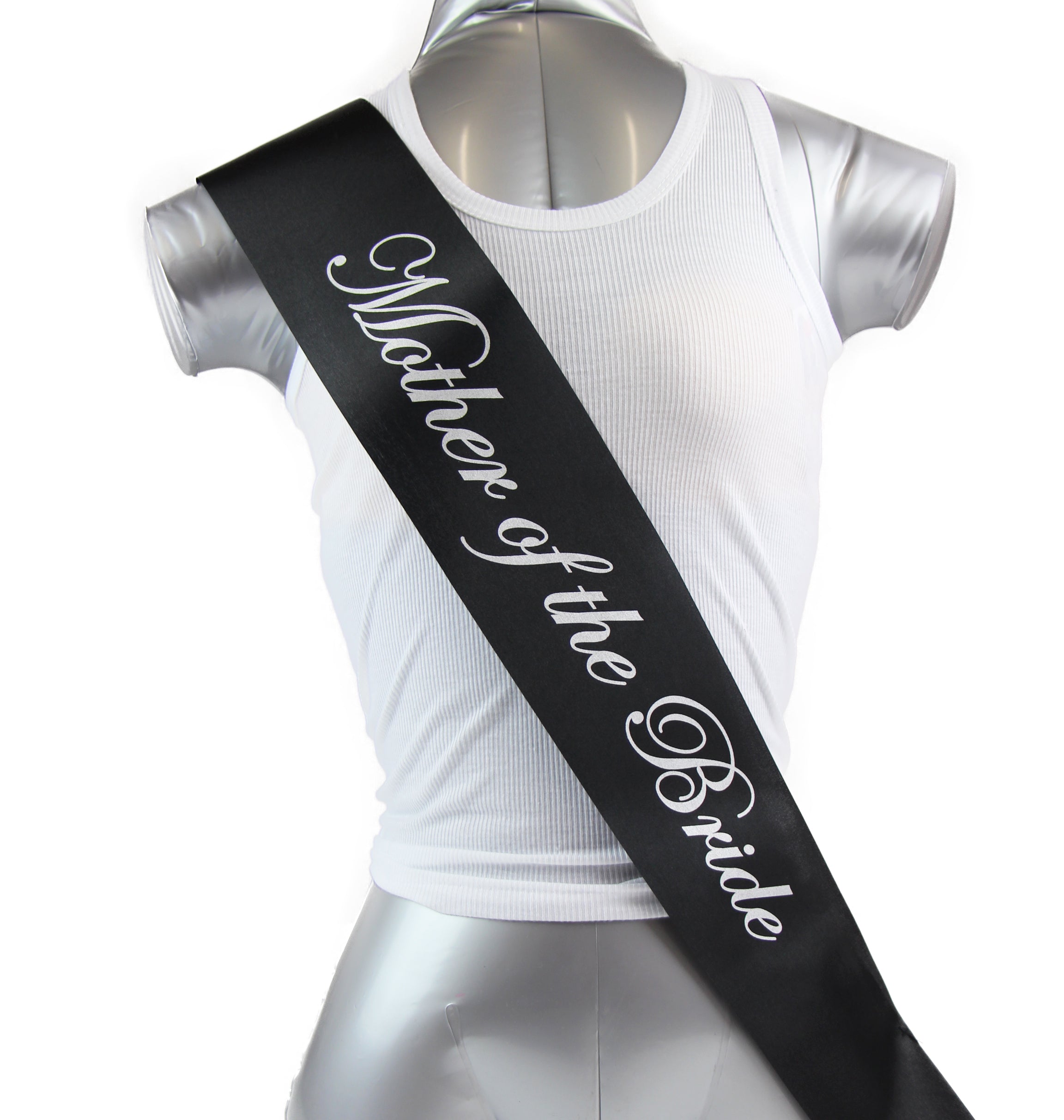 Buy Sashes Hens Sash Party Bridal Black/Silver - Mother Of The Bride ...