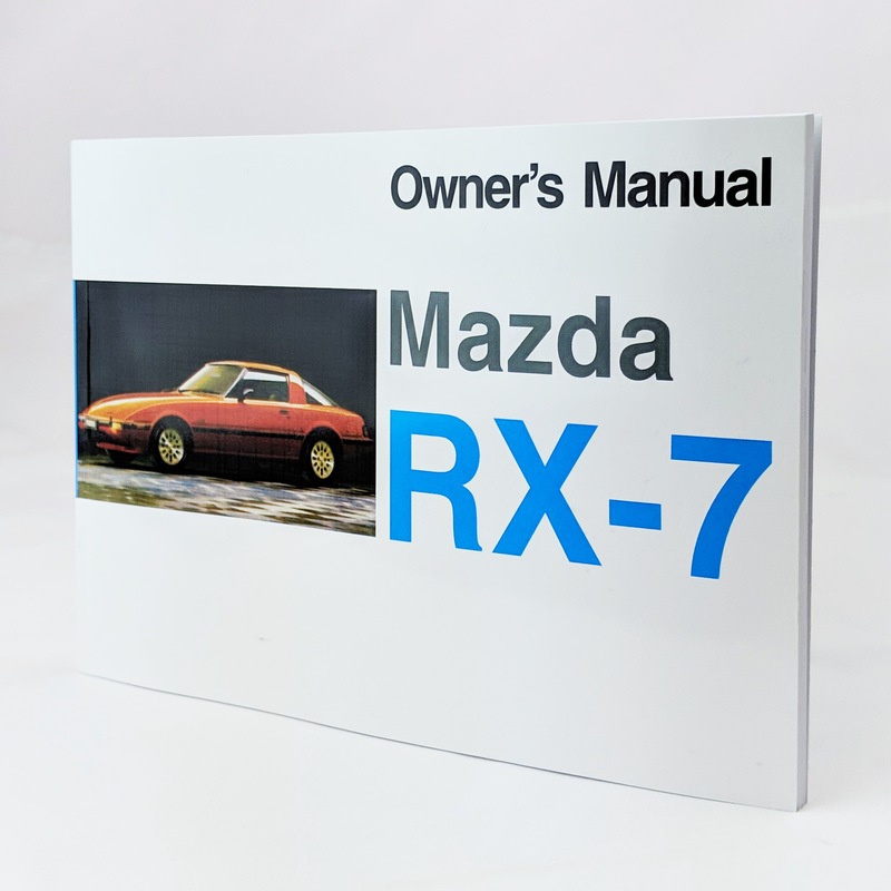 Buy Genuine Mazda RX-7 Owners Manual RX7 Handbook 1984 8619-RH-84E ...