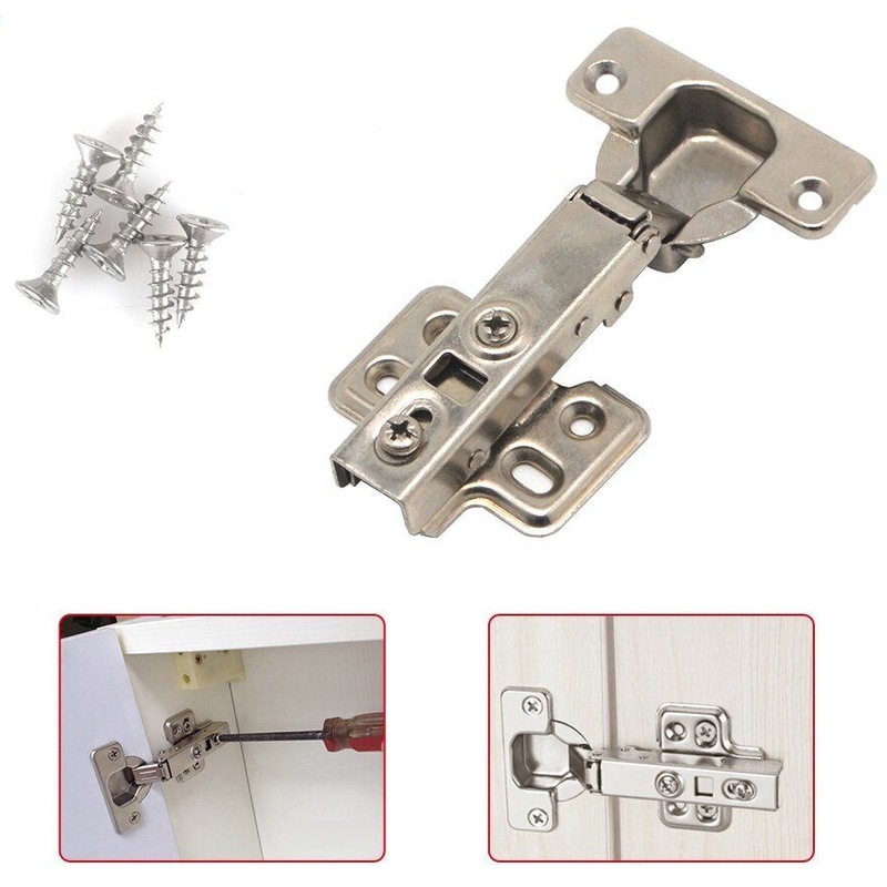 Buy 10x Door Hinge Cabinet Cupboard Hinges Soft Close Full Overlay ...
