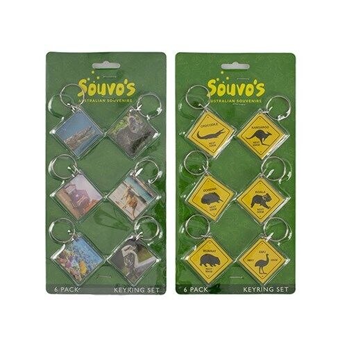 Buy 12x Australian Souvenir Keyrings Australia Road Signs Aussie Places ...