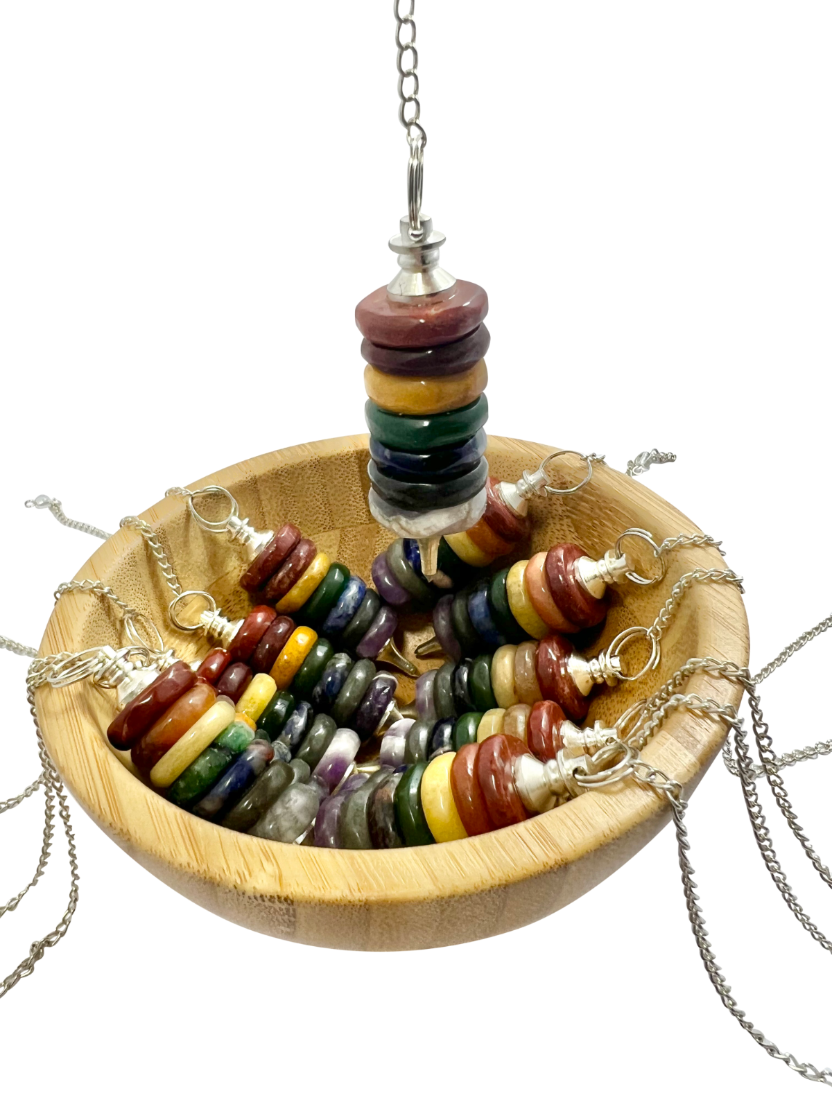 Buy 7 Chakras Crystal Pendulum Dowsing and Reiki Spiritual Healing ...