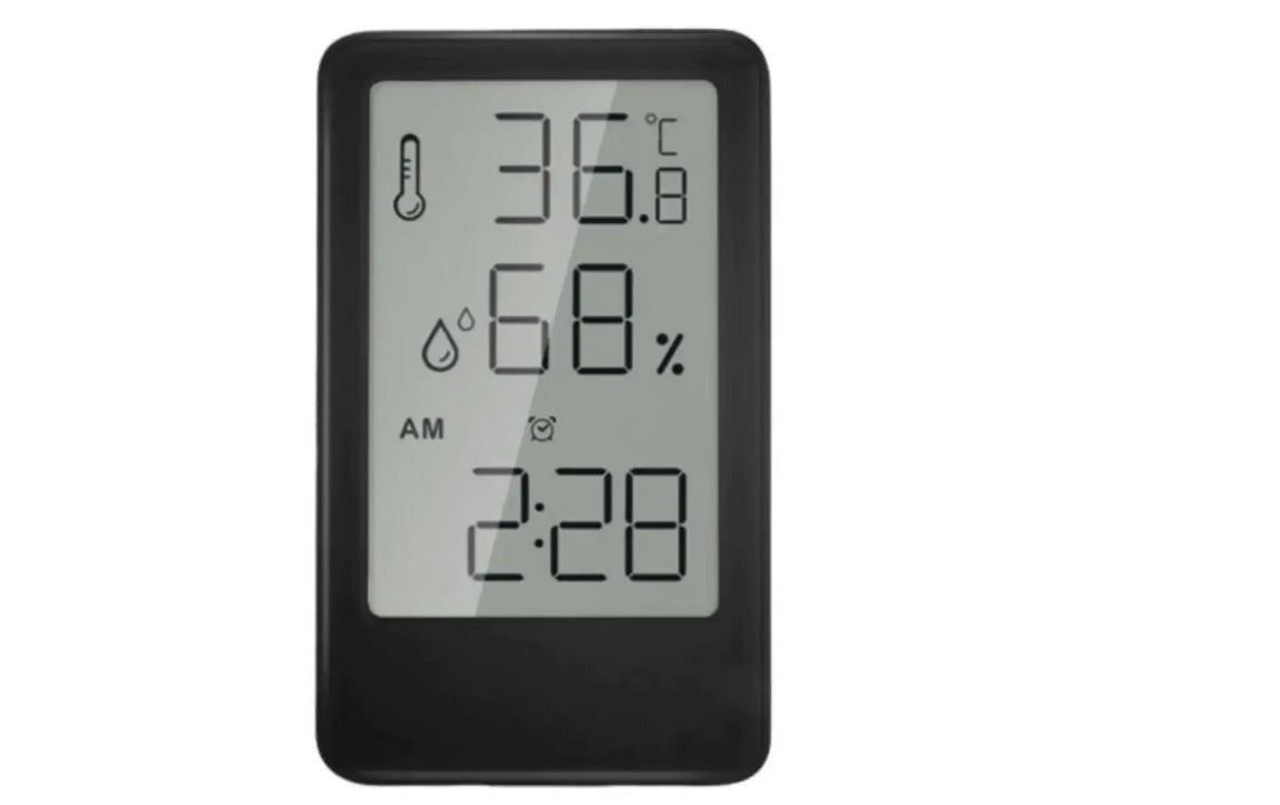 Buy Black Digital Thermometer Hygrometer- Temperature LCD Humidity ...