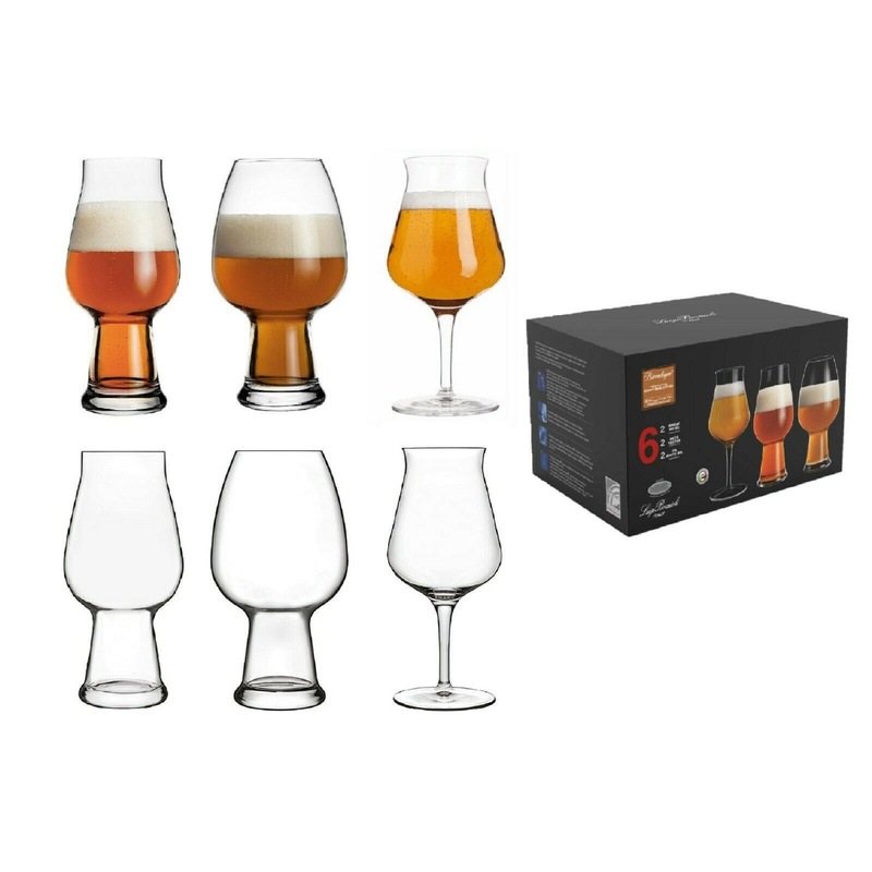 Buy Luigi Bormioli Birrateque 6 Piece Craft Beer Glass Set - MyDeal