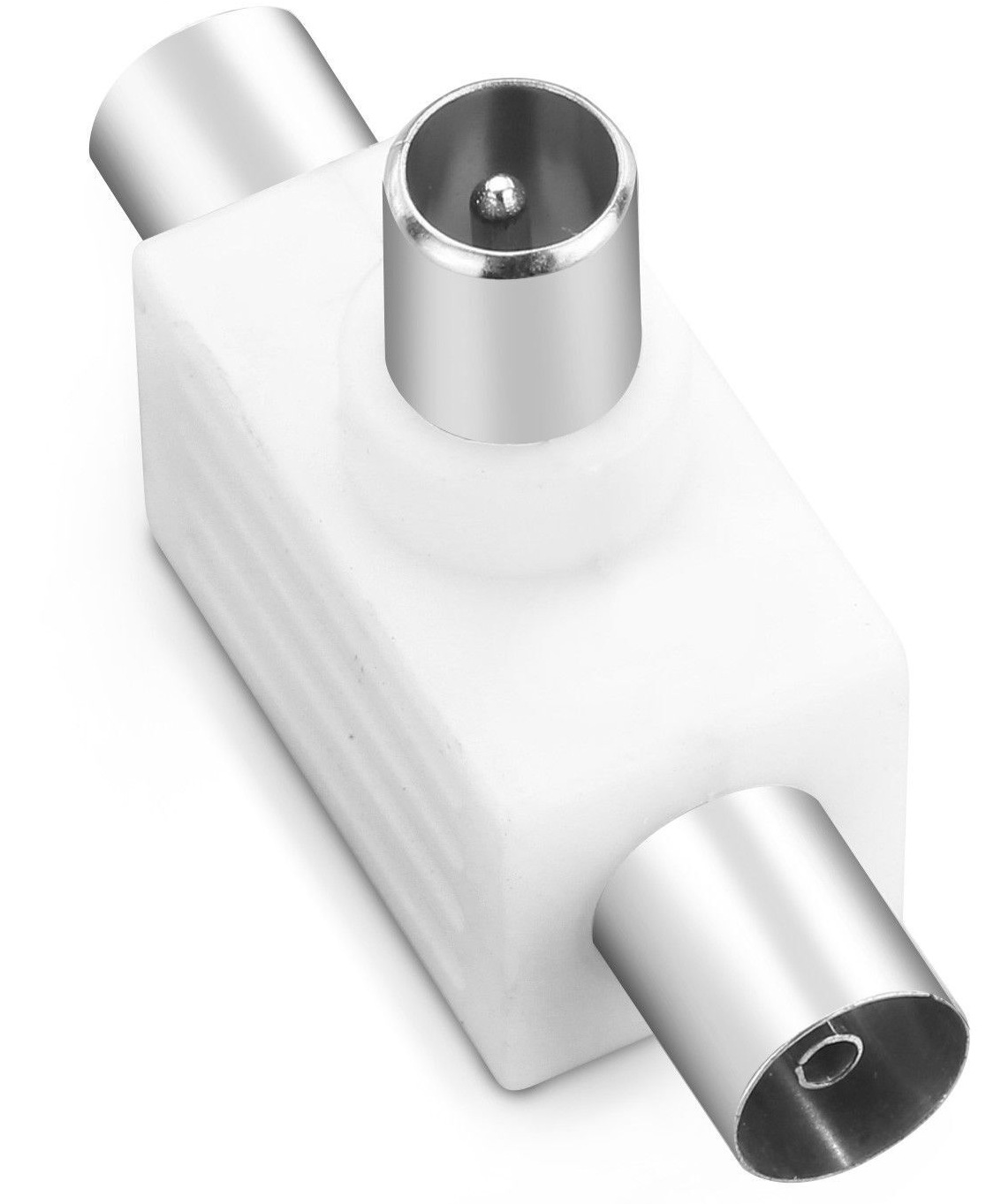 Buy PAL TV Antenna Splitter Double Adaptor 1 Male Plug to 2 Female ...