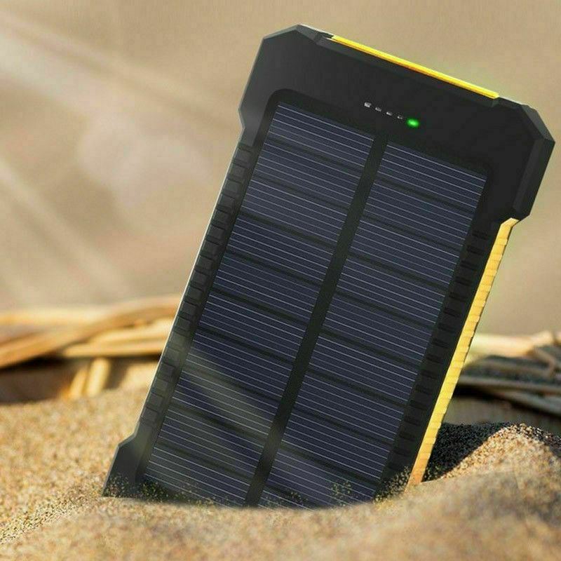 Buy Portable Solar Panel Dual USB External Battery Power Bank Pack ...