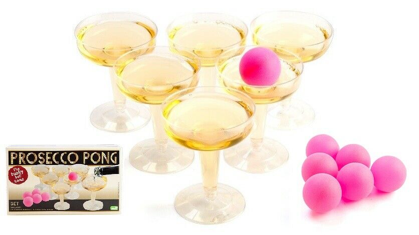Buy Prosecco Sparkling Wine Pong Drinking Game Set Bubbly Party Fun ...