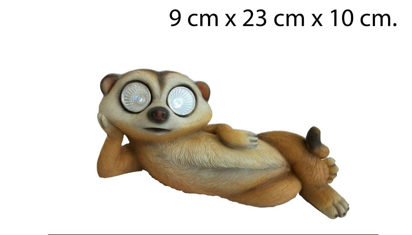 Buy Solar Powered Meerkat LED Pest Control Garden Decor Light Lying ...