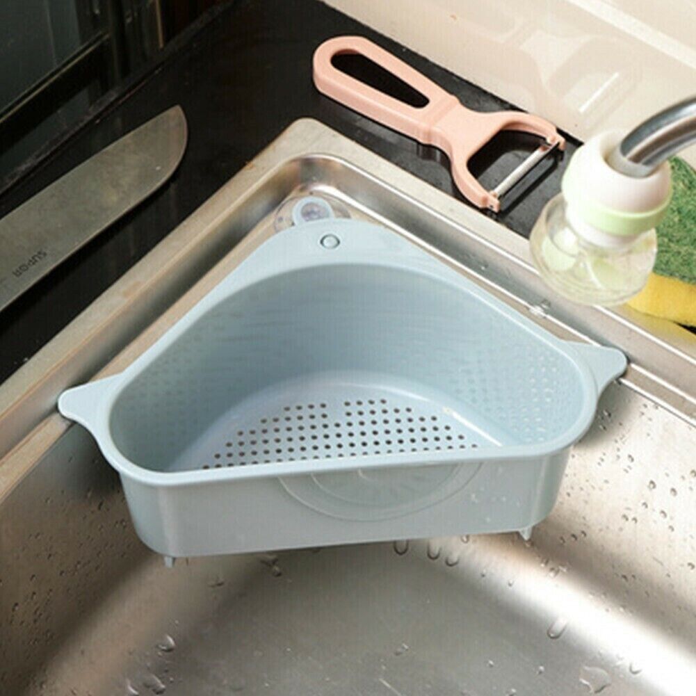 Buy Triangle Sink Kitchen Storage Drain Basket Rack Holder Strainer ...