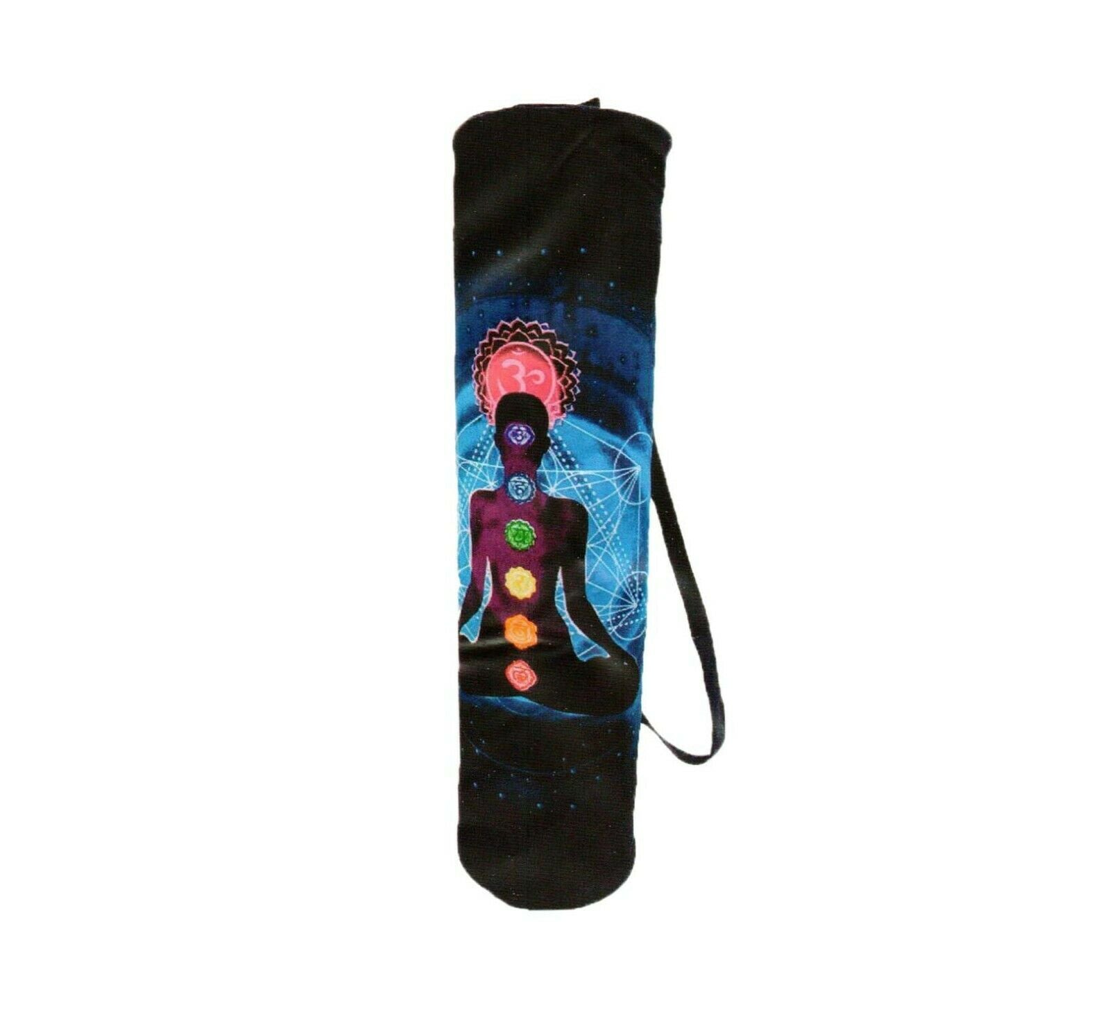 Buy Yoga Pilates Shoulder Bolster Bag Mat Carrier Chakra Meditation ...